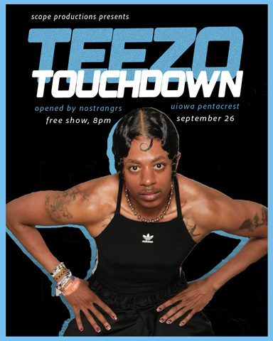 Teezo Touchdown Set to Headline University of Iowa Homecoming Concert ...