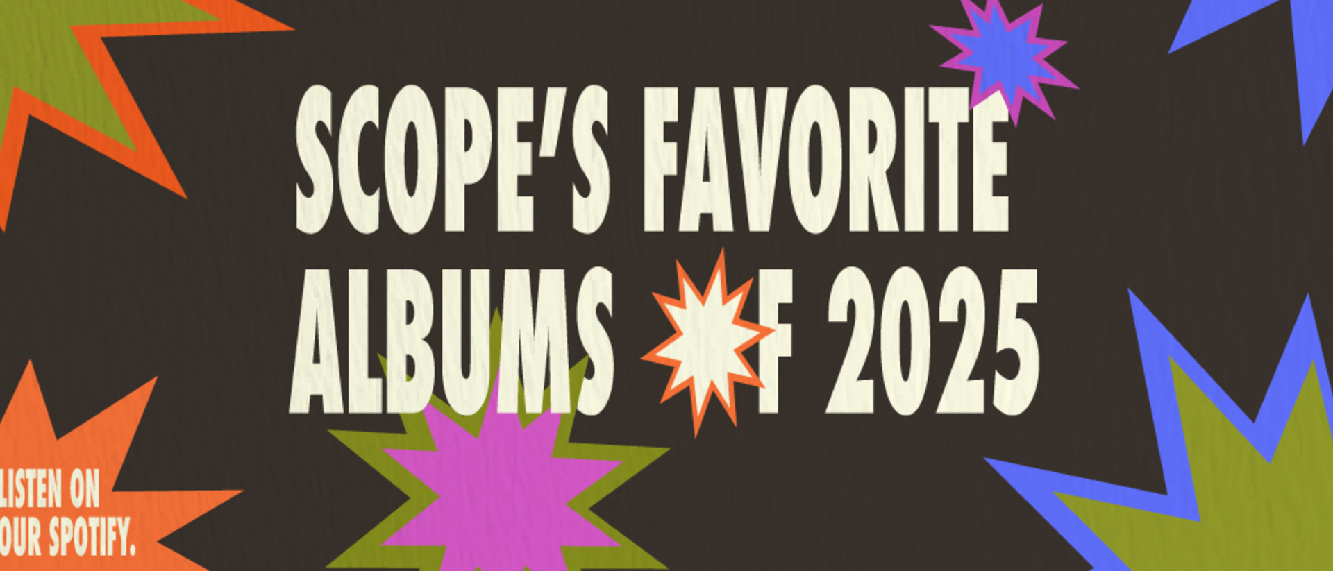 The Albums That Defined the Year: Album Review 2025 | SCOPE Productions ...